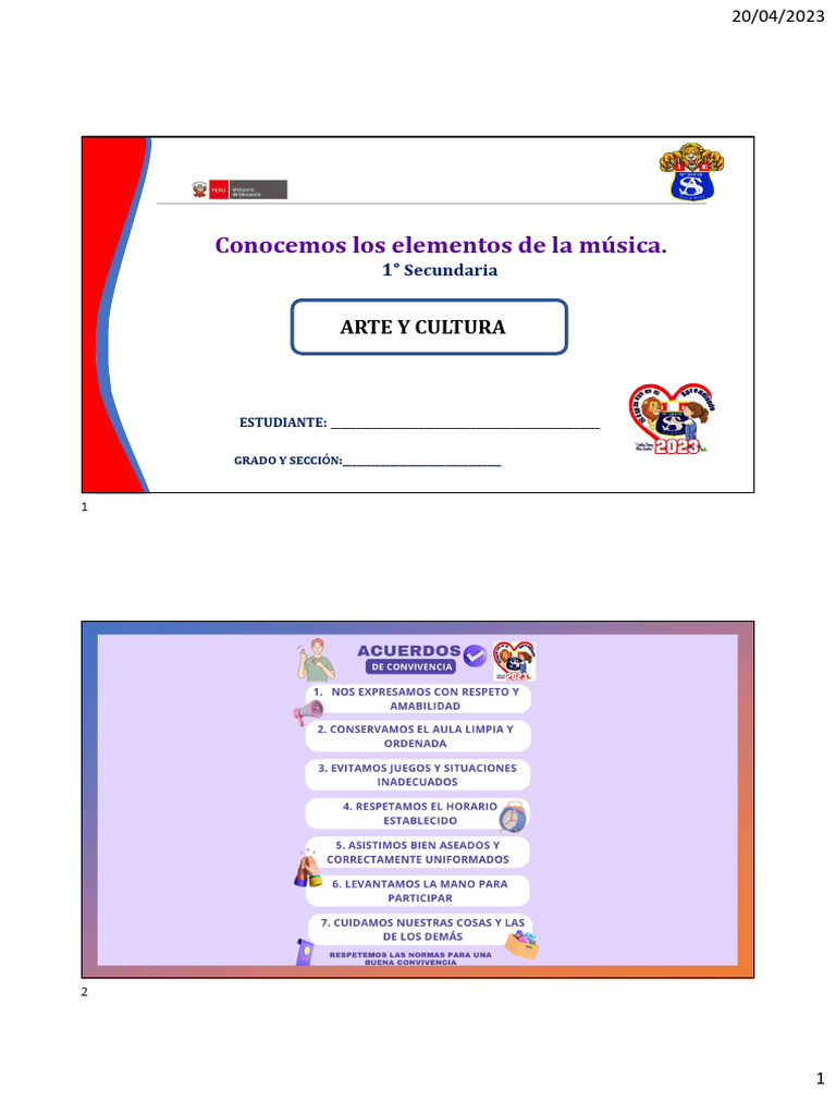 Modulo Sesion 1° | PDF | Ritmo | Armonía