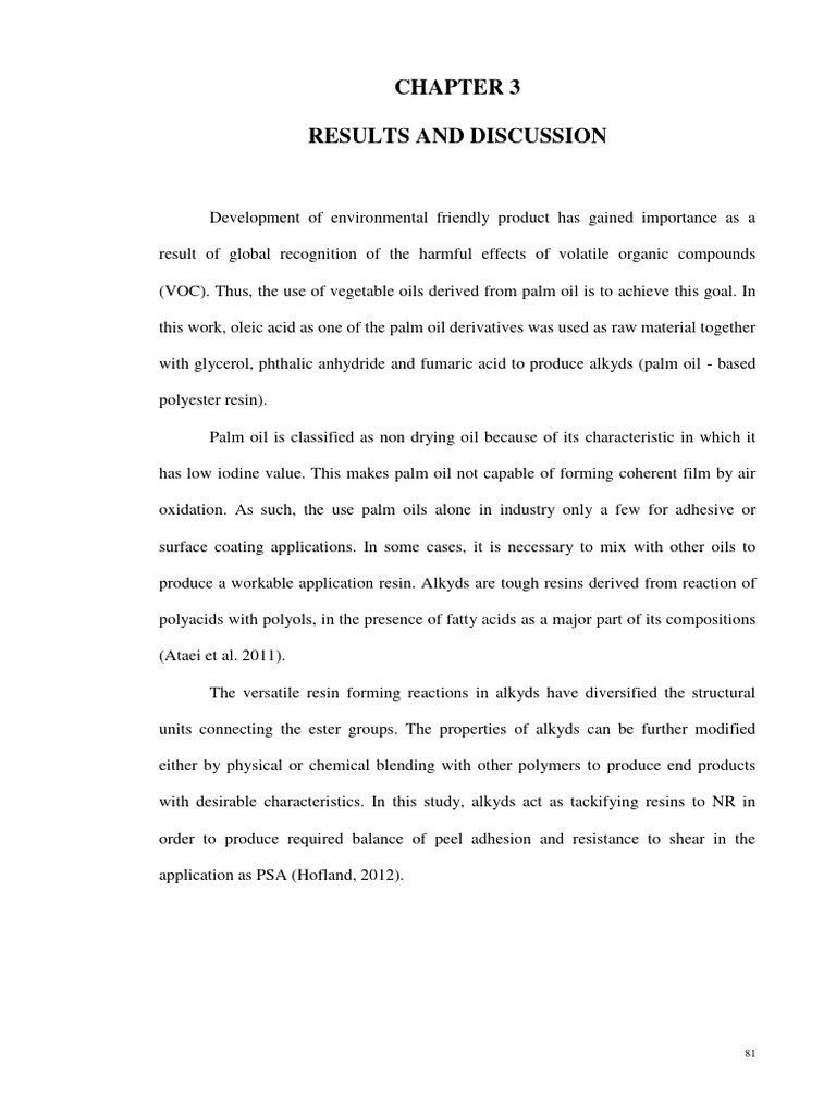 Alkyd Resin From Palm Oil | PDF | Emulsion | Physical Chemistry