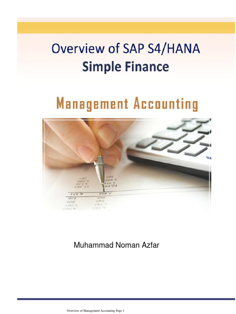 Simple finance overview of managerial accounting | PDF | Management Accounting | Profit (Economics)