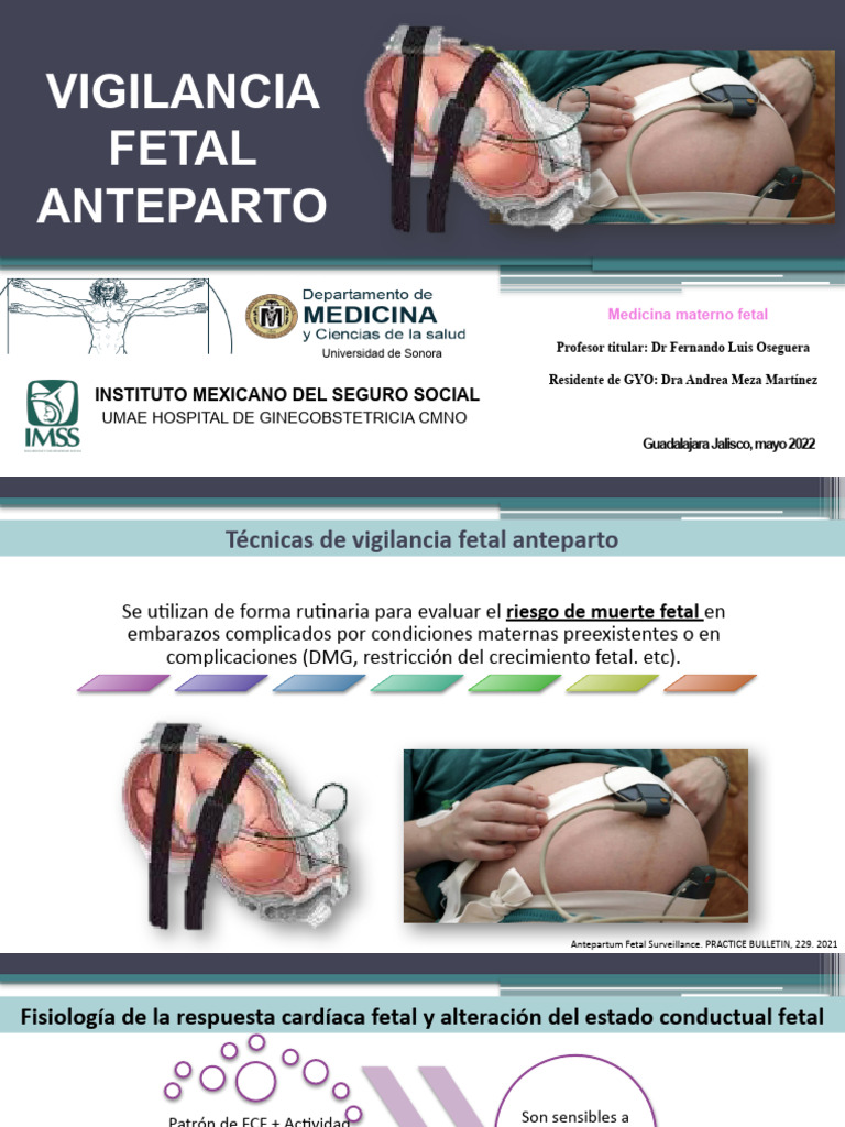 Vigilancia Fetal Anteparto: Técnicas y Evaluación | PDF | Feto | Parto