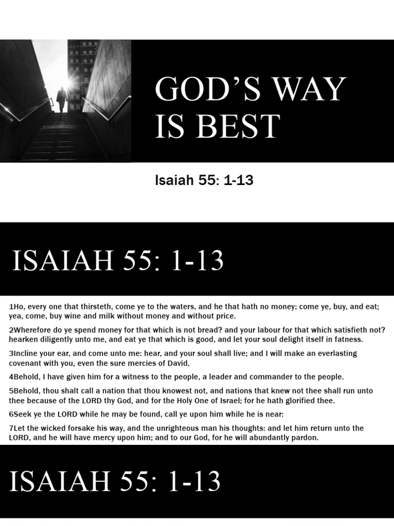 God's Way IS bEST | PDF | Jesus | Christian Belief And Doctrine