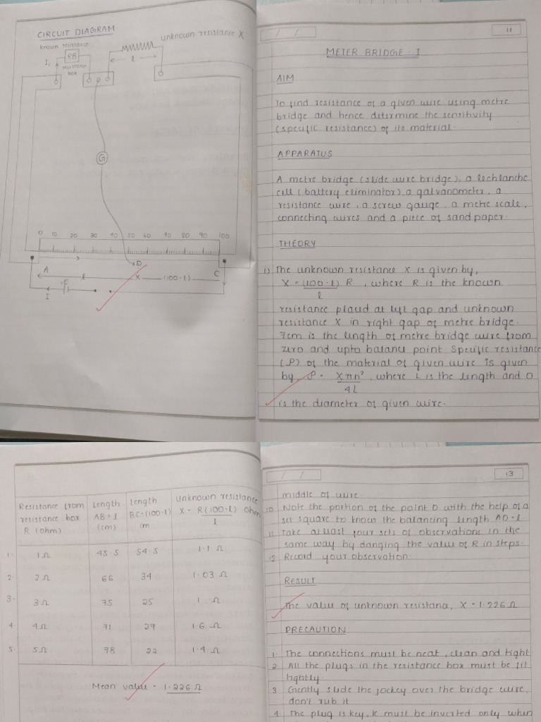 Meter Bridge 1 | PDF