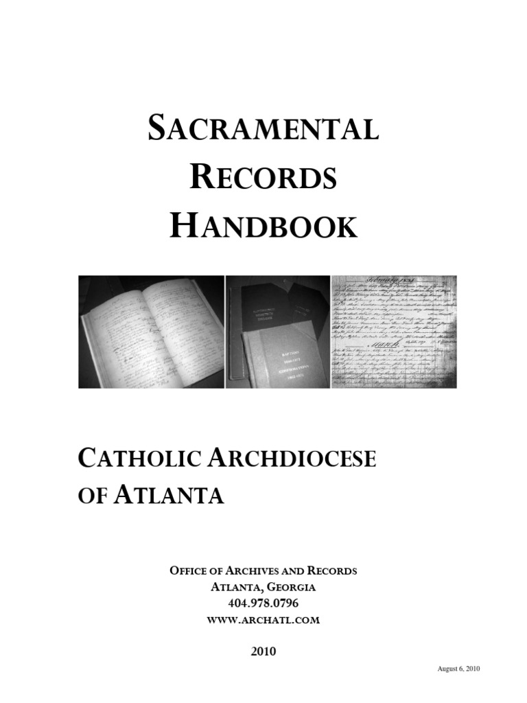 Catholic Sacramental Handbook | PDF | Confirmation | Catholic Church