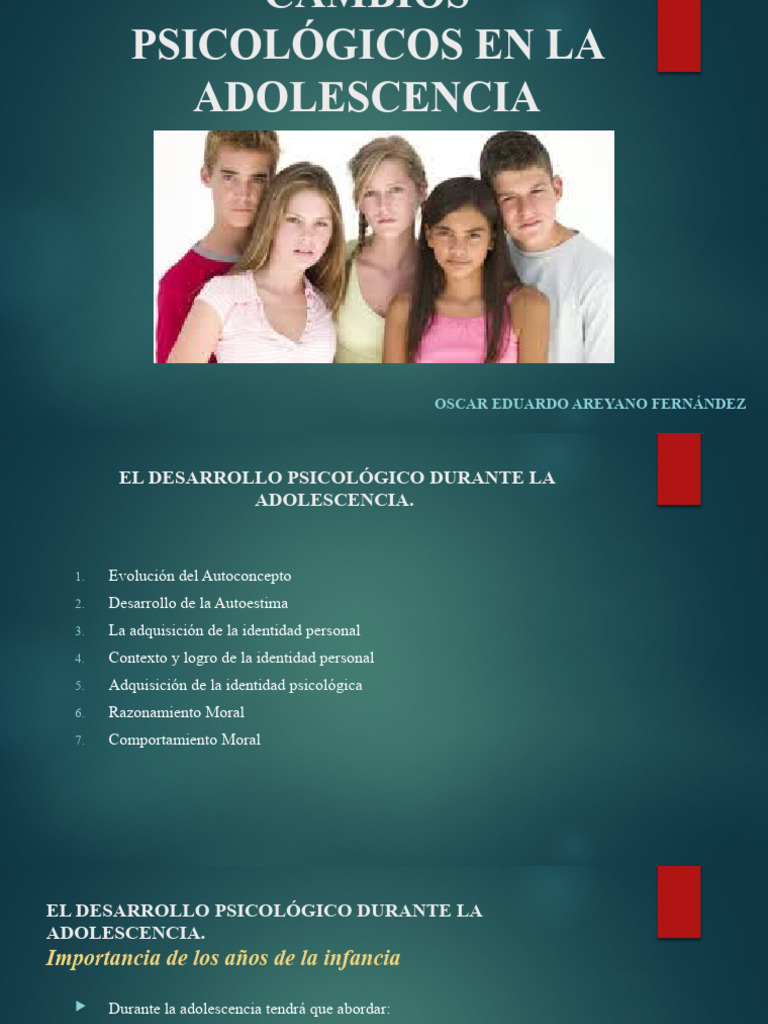 Cambios Psicológicos en La Adolescencia | PDF | Adolescencia | Sicología