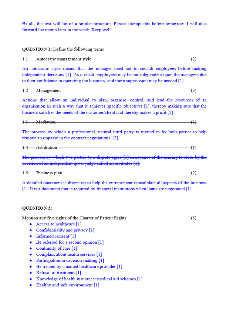 Case Study Two (Memo) | PDF | Physical Therapy | Health Care