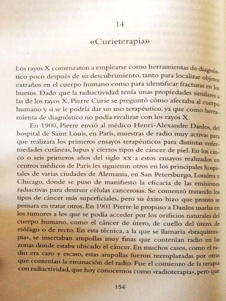 marie curie | PDF | Cáncer | Terapia de radiación