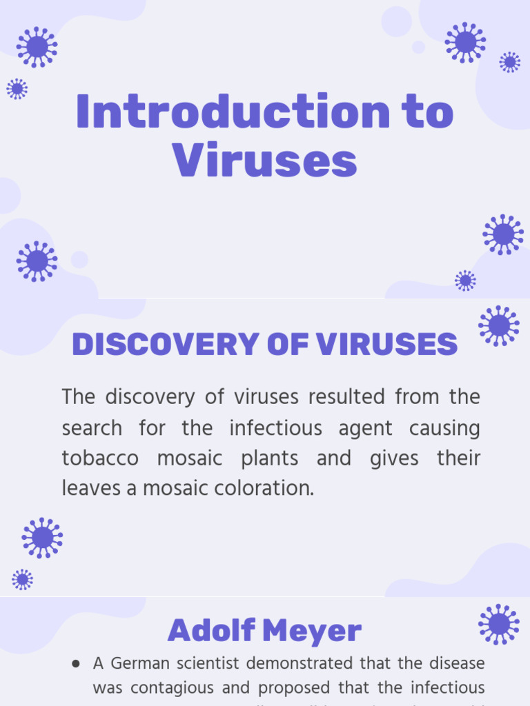 V. Micro 151 Introduction To Viruses | PDF | Virus | Bacteriophage