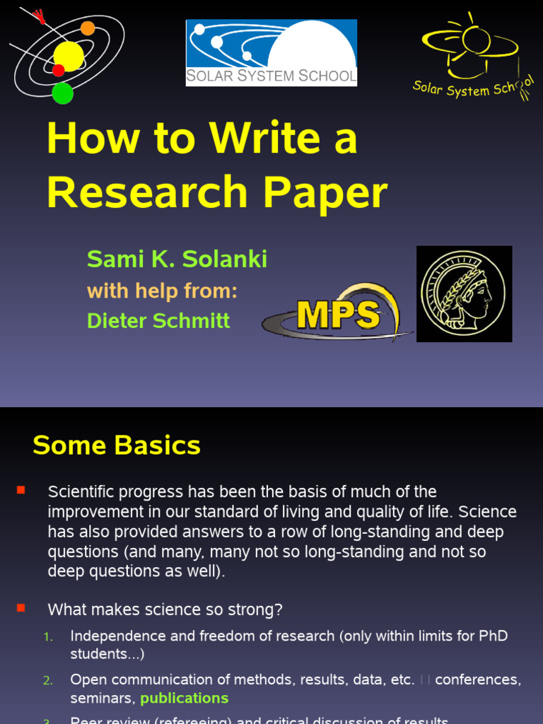 Guide to Writing a Research Paper | PDF | Thesis