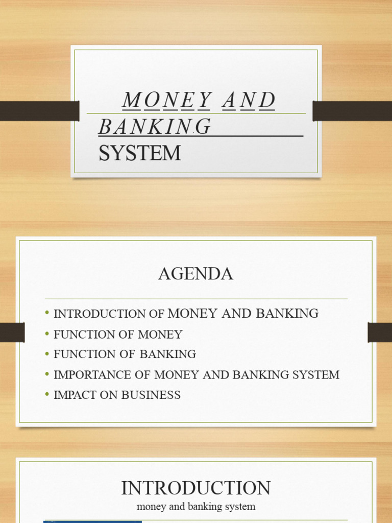 Money & Banking Basics for Business | PDF | Business | Law