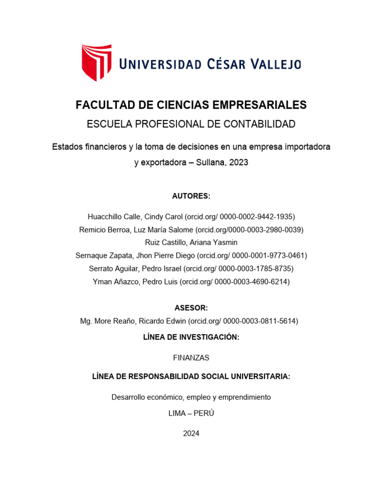 Esquema - Informe Estadistico - Oficial | PDF | Toma de decisiones ...