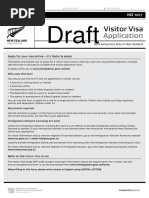 INZ1224 Visitor Visa Declaration Form | PDF | Travel Visa | Immigration
