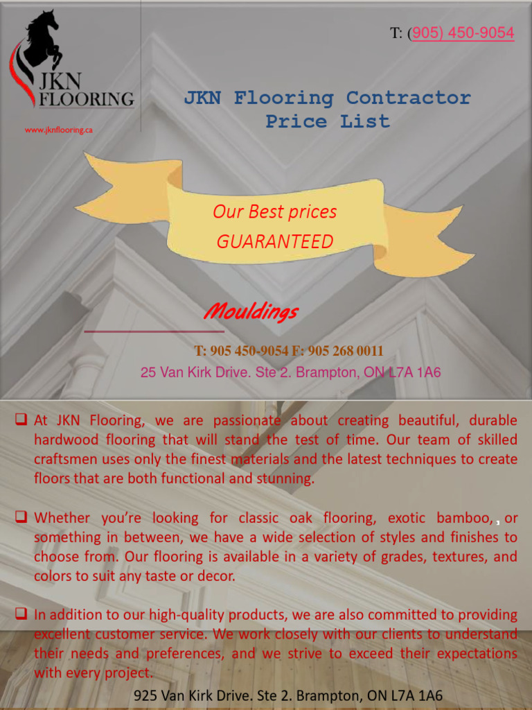 Contractor Price List - Molding | Download Free PDF | Flooring ...