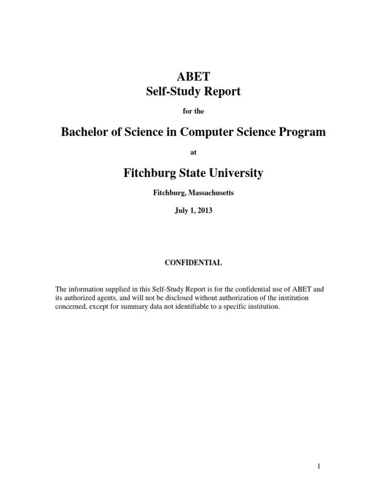 ABET Self Study 2013 | PDF | Mathematics | Computer Programming