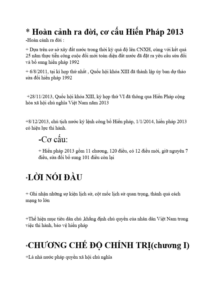 Hien Phap 2013 Full | PDF