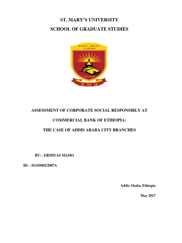 Final Thesis To St. | PDF | Corporate Social Responsibility | Banks