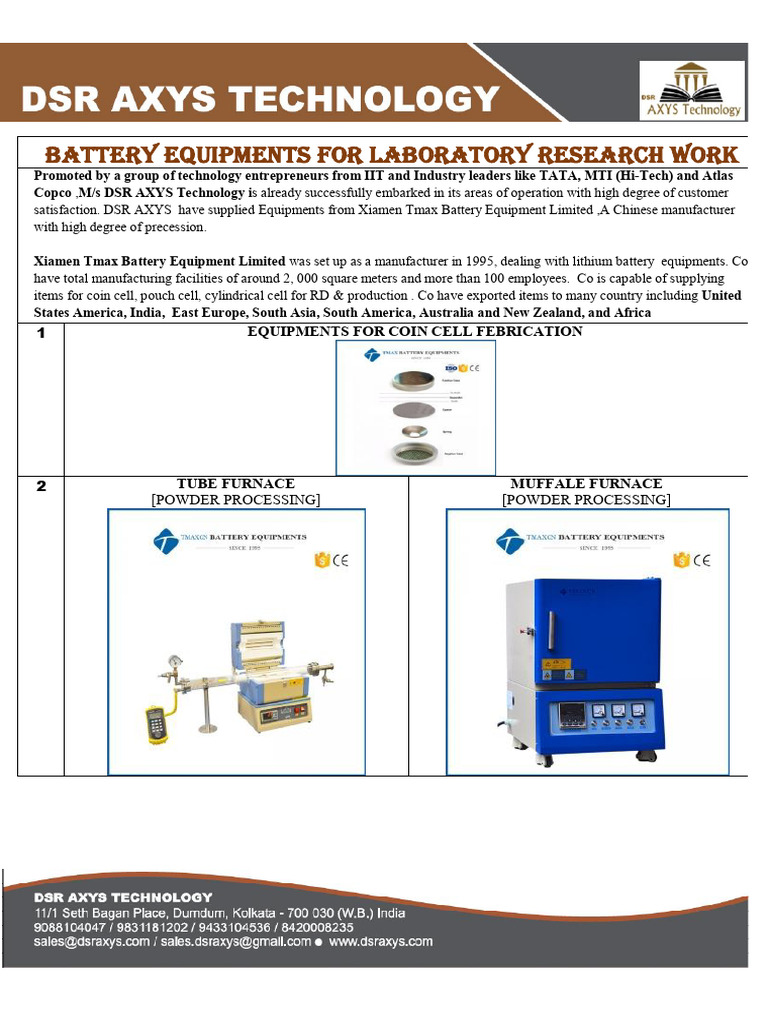 Coin Cell Brochure | PDF