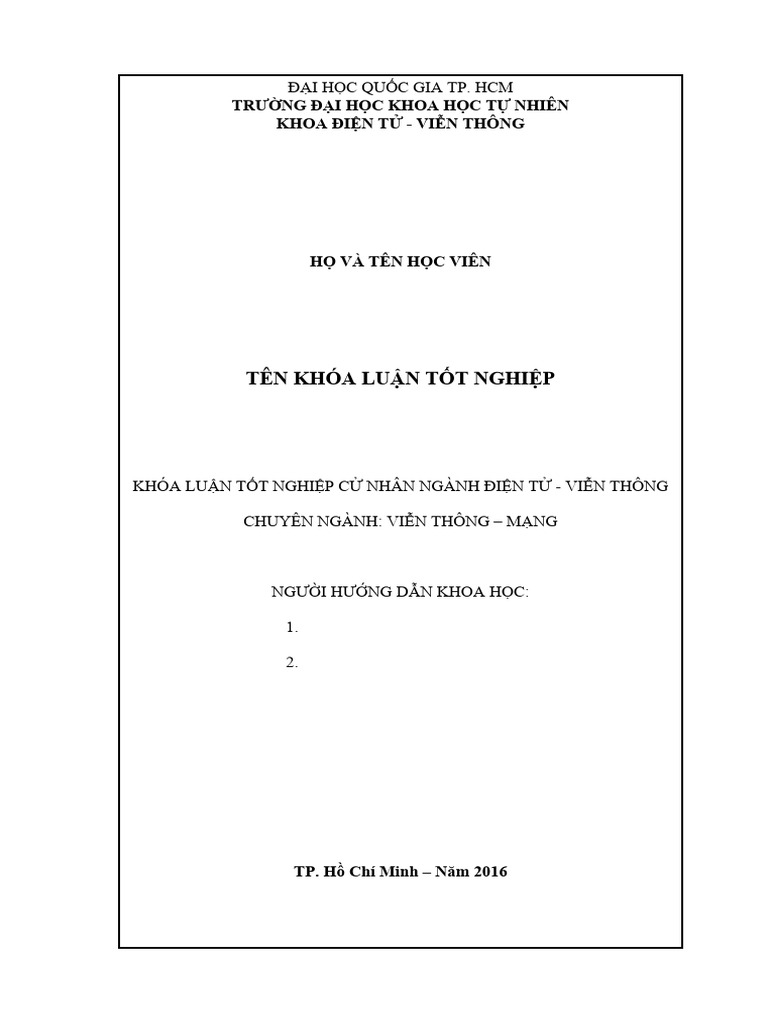 KLTN Template 2022 | PDF