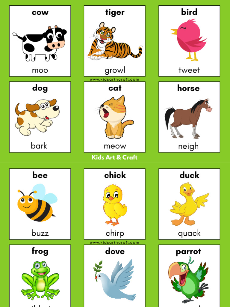 Animal Sounds Flashcards Download FREE Printable - Backup | PDF Animal Sounds Flashcards Download FREE Printable - Backup | PDF