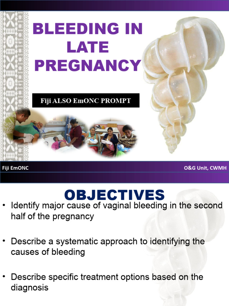 Late Pregnancy Bleeding Management Guide | PDF | Childbirth | Clinical ...