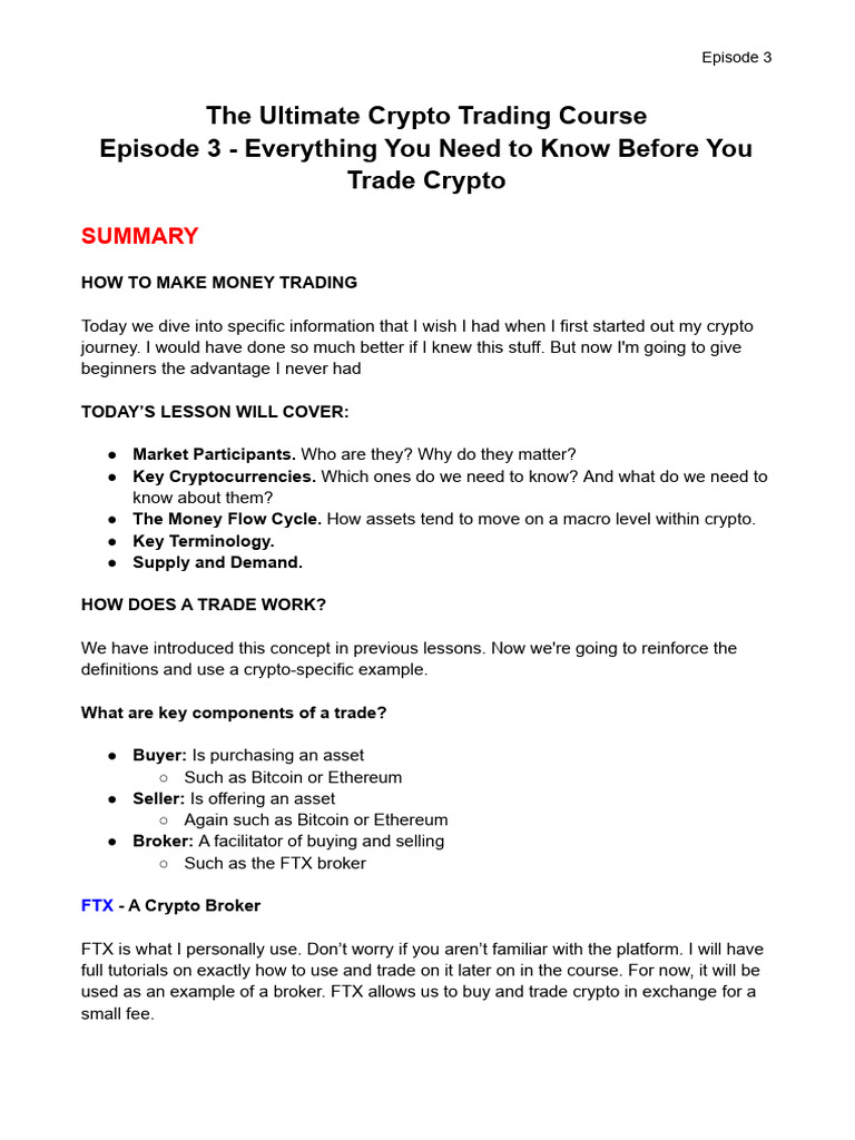 Chapter-3-Summary | PDF | Cryptocurrency | Market Trend
