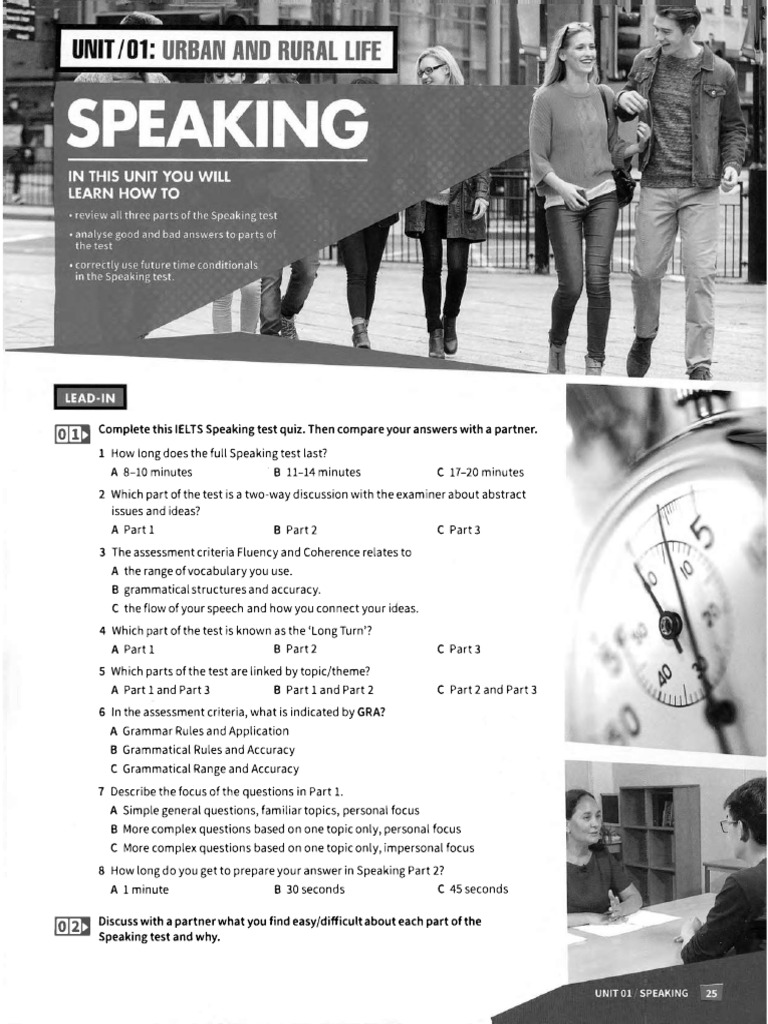 IEA Speaking Unit 1 | PDF