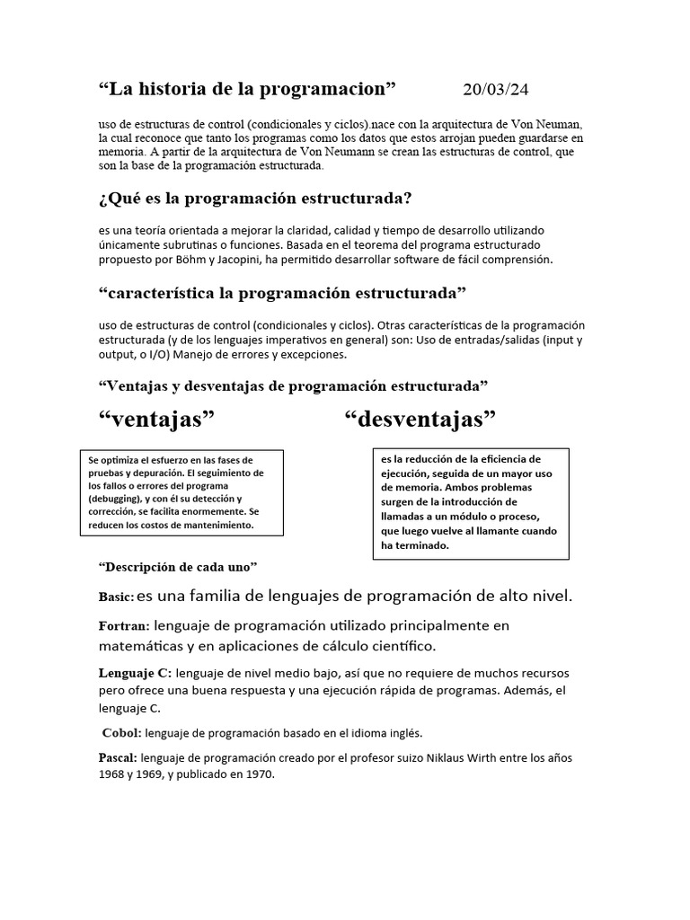 Historia de la Programación | PDF