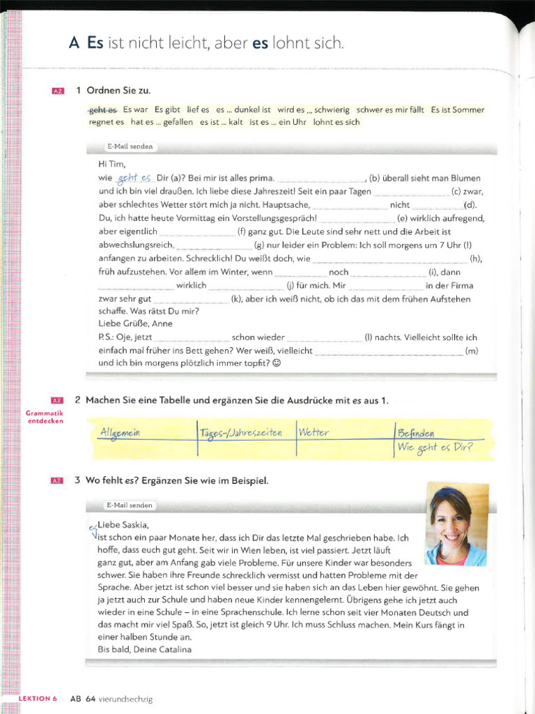 Übungen 6, Schritte B1 | PDF