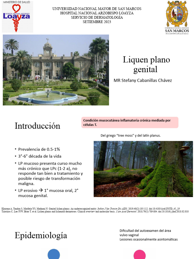 Liquen plano genital | PDF | Labios | Corticosteroides