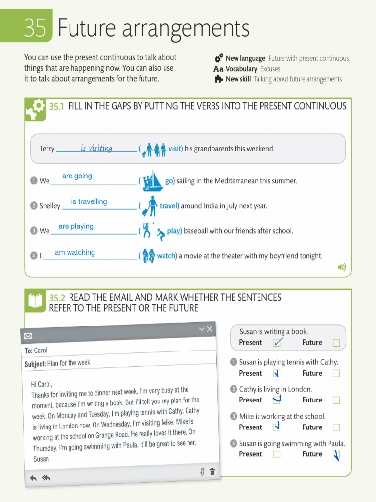 Fill in The Gaps by Putting The Verbs Into The Present Continuous | PDF | Linguistic Typology ...