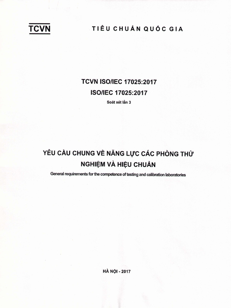 Iso 17025-2017 VN | PDF | Metrology | Science