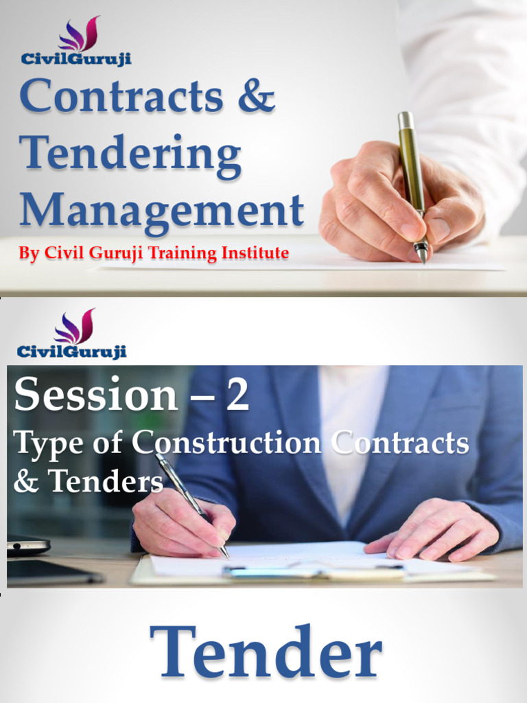 Tutorial 2 - Type of Construction Contracts - Tender | PDF | Business