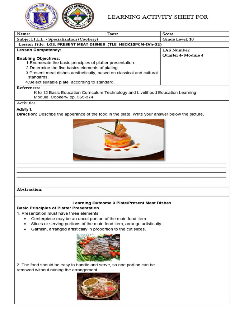 4QUARTER-LAS-COOKERY-10-Module-4 | PDF | Tableware | Cooking