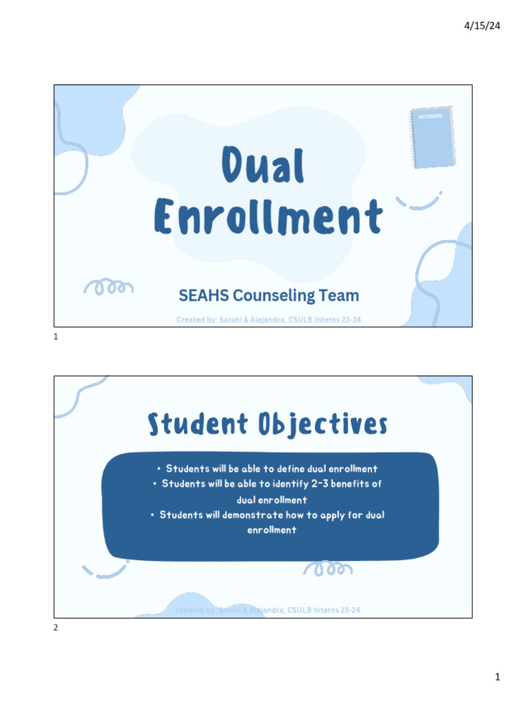 Dual Enrollment | PDF
