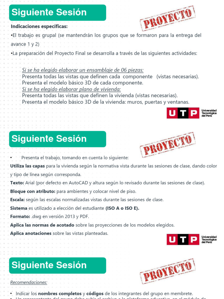 Guia de PROYECTO FINAL | PDF