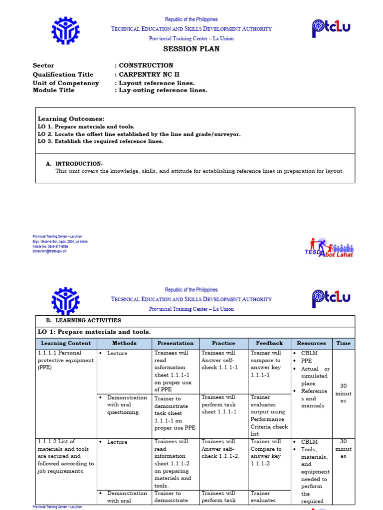 6 Plan Training Session | PDF | Behavior Modification | Learning