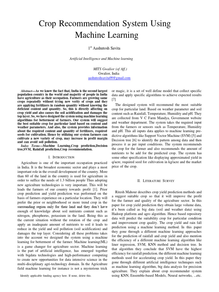 Nec Ass-4 | PDF | Machine Learning | Agriculture