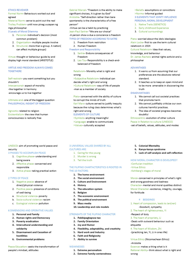 Ethics Reviewer | PDF | Morality | Free Will