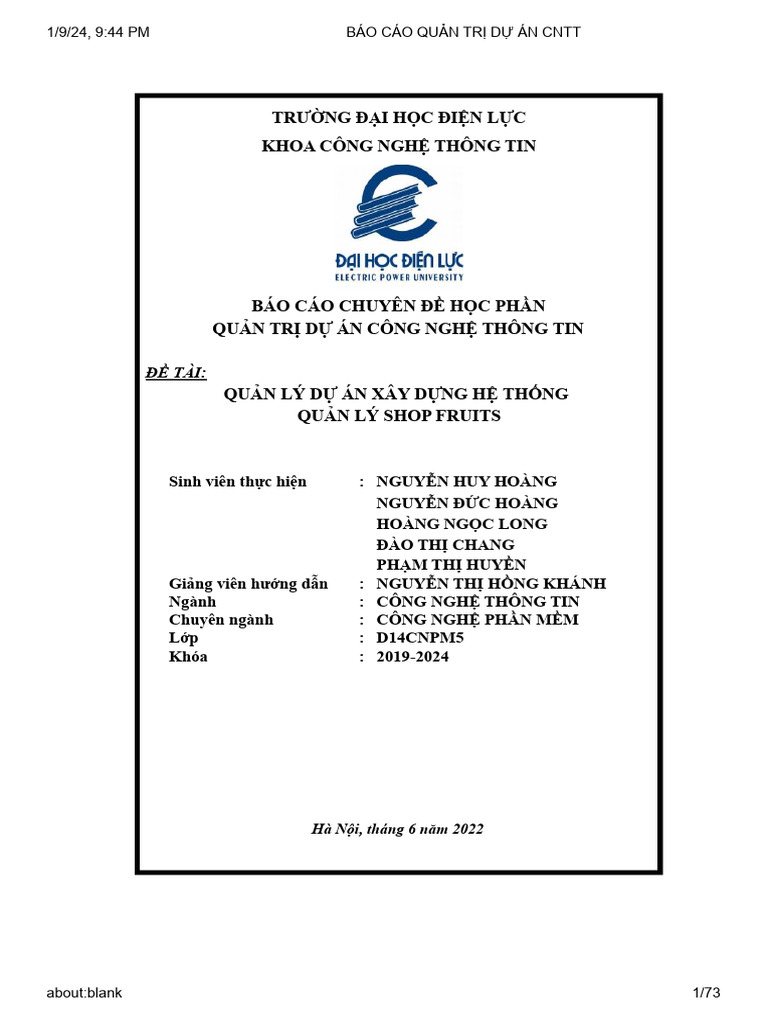 Qu N Lý Shop Fruits | PDF