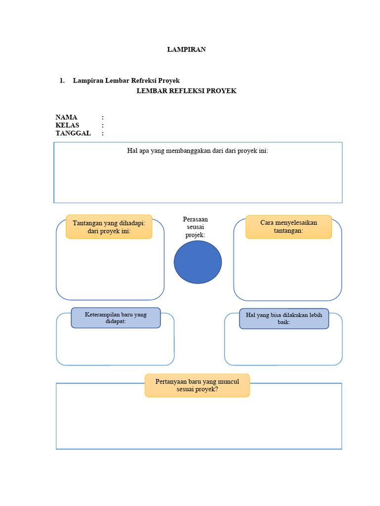 Lampiran Projek P5 | PDF