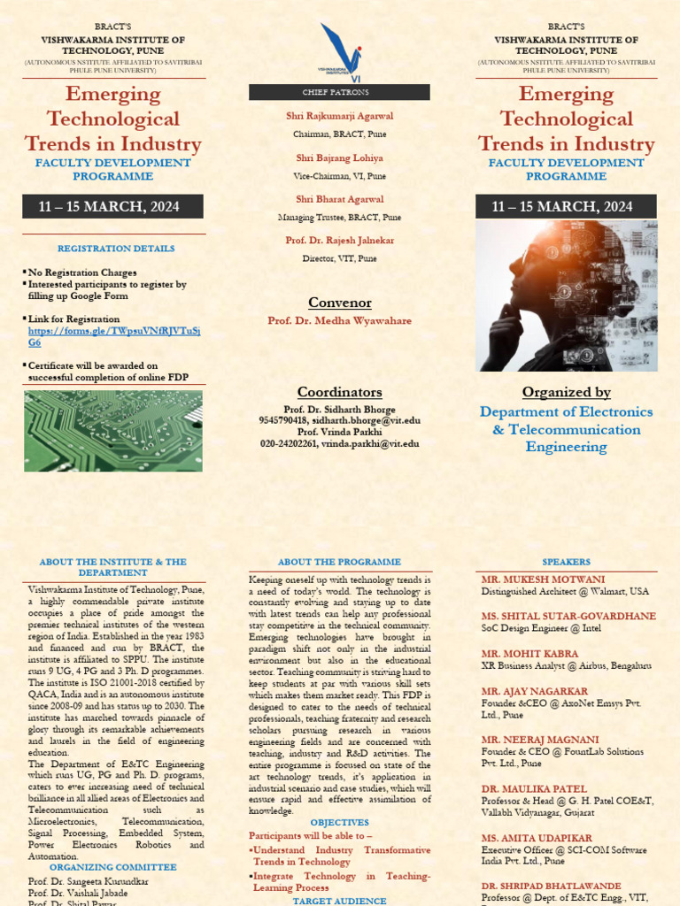 FDP_Brochure_Emerging Trends | PDF | Engineering