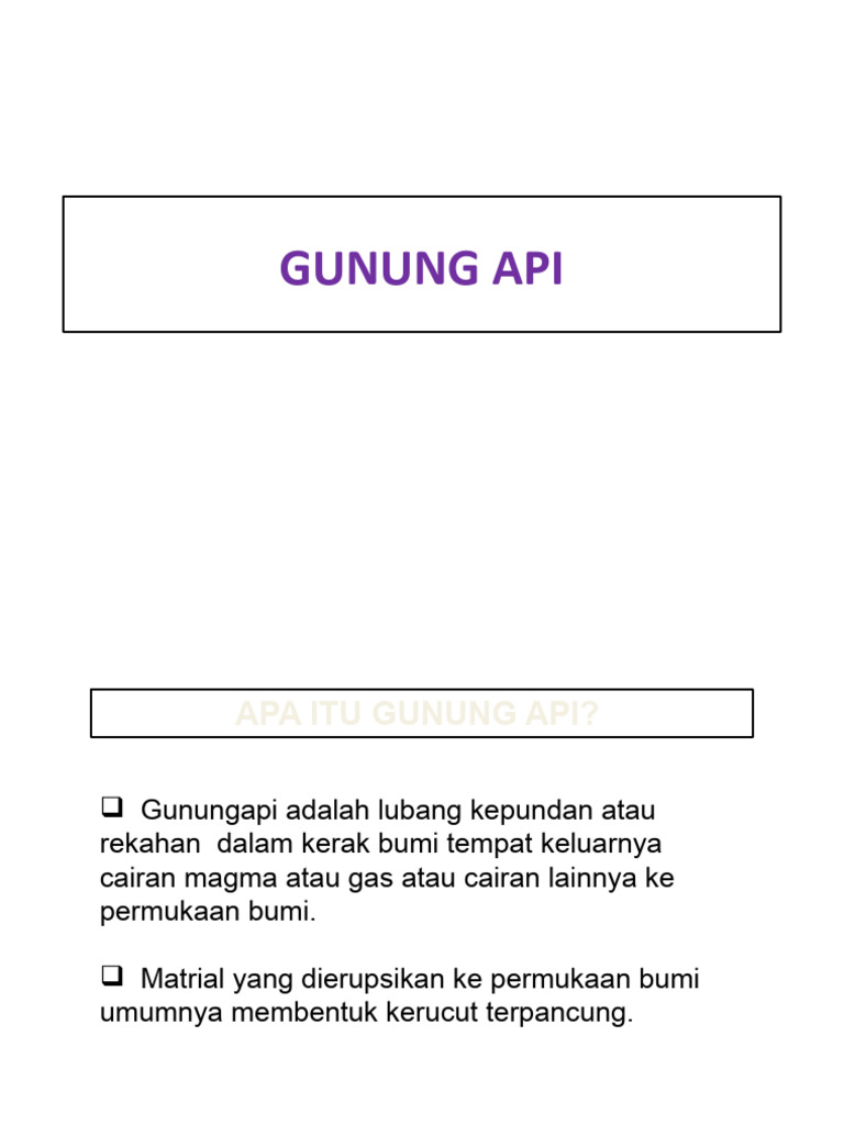 Gunung Api | PDF