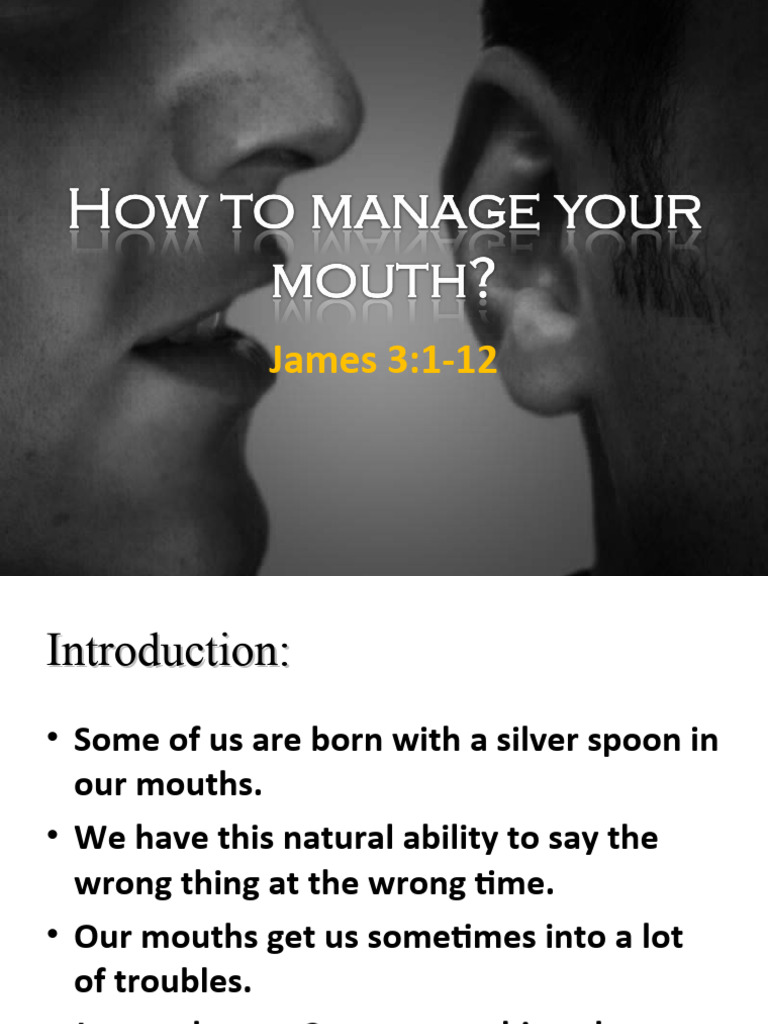 How To Manage Your Mouth | PDF