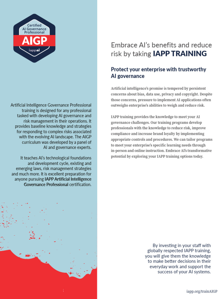 IAPP COURSEMODS AIGP-updated 102023 FINAL | PDF | Artificial ...