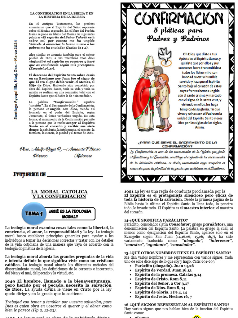 CONFIRMACIÓN - 5 pláticas para papás y padrinos (FOLLETO) | PDF ... CONFIRMACIÓN - 5 pláticas para papás y padrinos (FOLLETO) | PDF ...