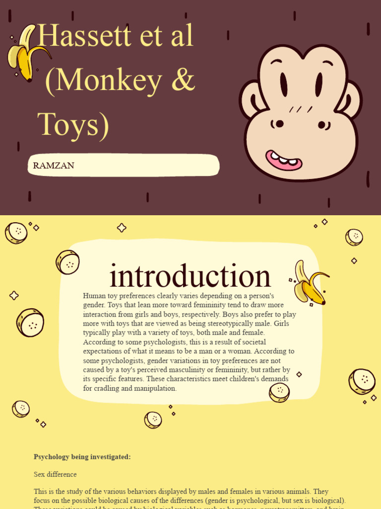 Rhesus Monkeys' Toy Preferences Study | PDF | Gender | Gender Studies