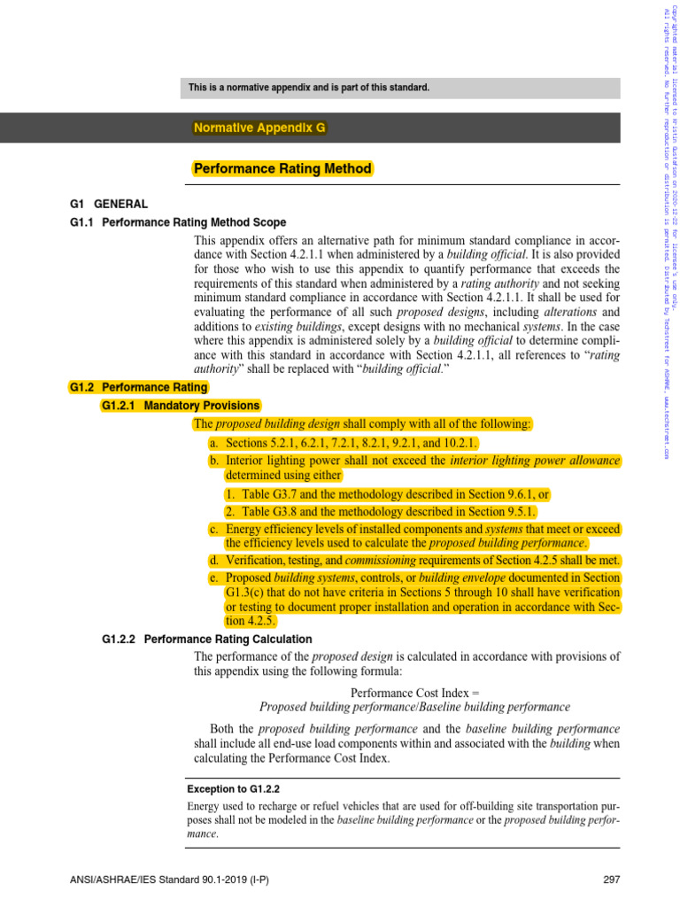 Ashrae-Ansi-ies Standard 90.1-2019 (Appendix G) | PDF | Lighting | Window