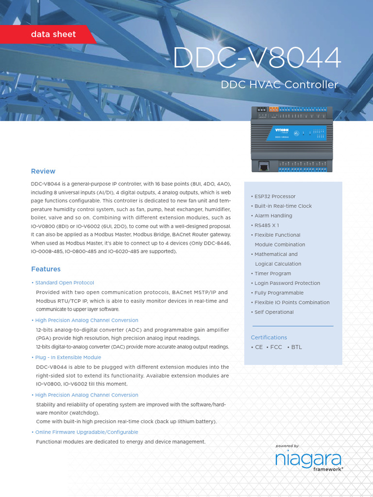 DDC-V8044 Datasheet EN-2023 | PDF | Internet Protocol Suite | Computer ...