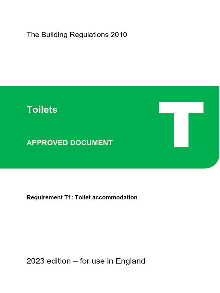 Draft Approved Document T - Toilets | Download Free PDF | Toilet