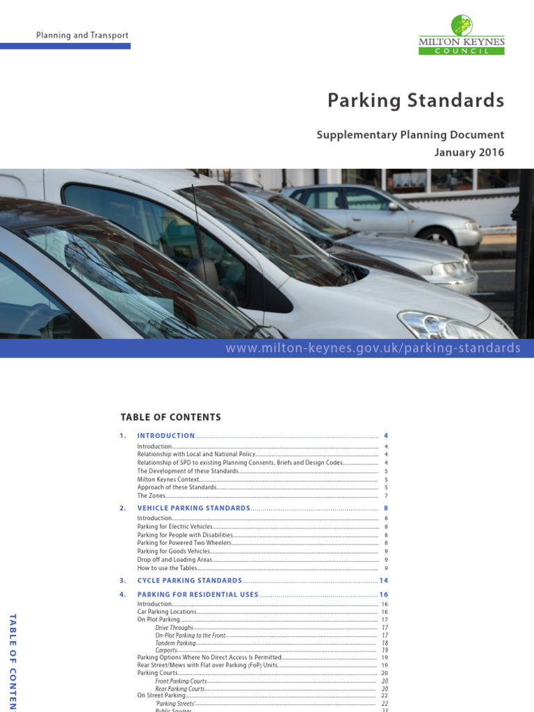 Milton Keynes Parking Report VB V4 | PDF | Parking | Motorcycle