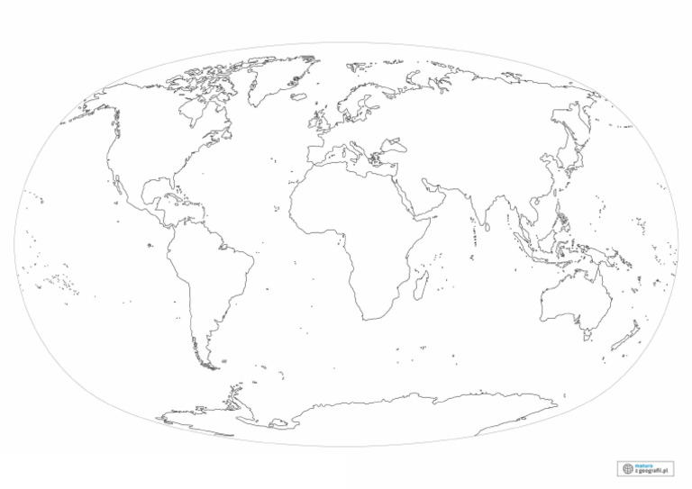 Mapa Konturowa Swiata Linia Brzegowa 2 | PDF